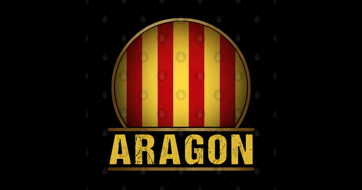 Aragon Heraldry The Kingdom of Aragon Coat of Arms - Medieval - Sticker ...
