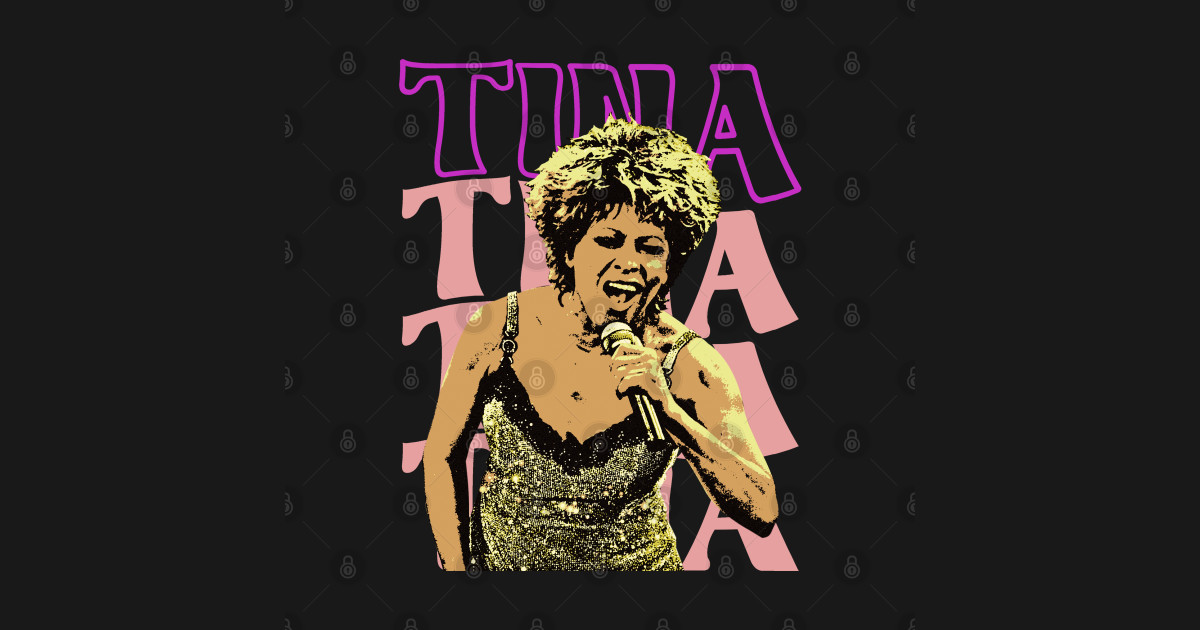 Tina Turner // 80s Style Retro Fan Art Design - Tina Turner - T-Shirt ...