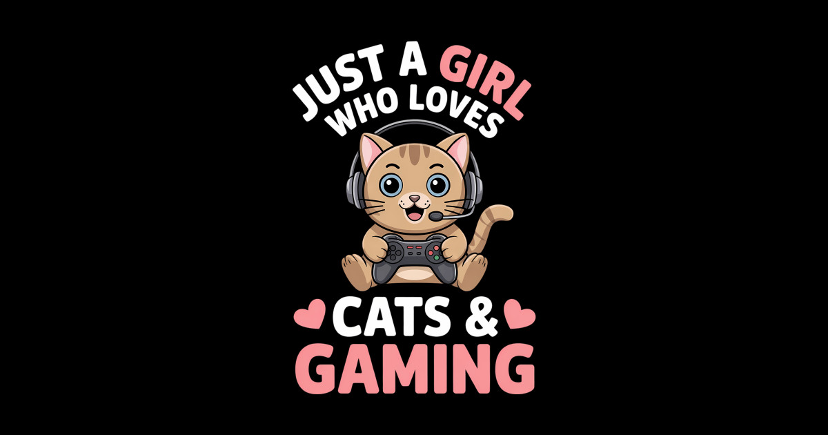 Cats Gaming Cute Gamer Cat - Gaming - Sticker | TeePublic