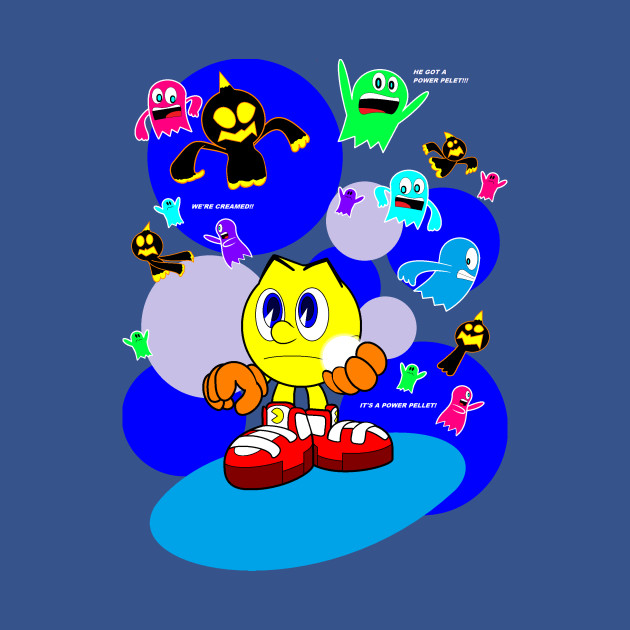 Pac's First Power Pellet - Pac Man - T-Shirt | TeePublic