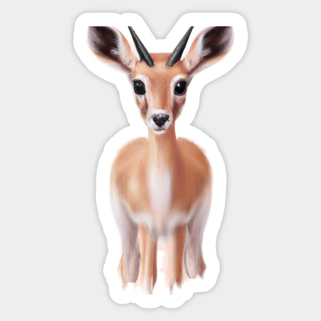 Cute Impala Drawing - Impala - Sticker | TeePublic