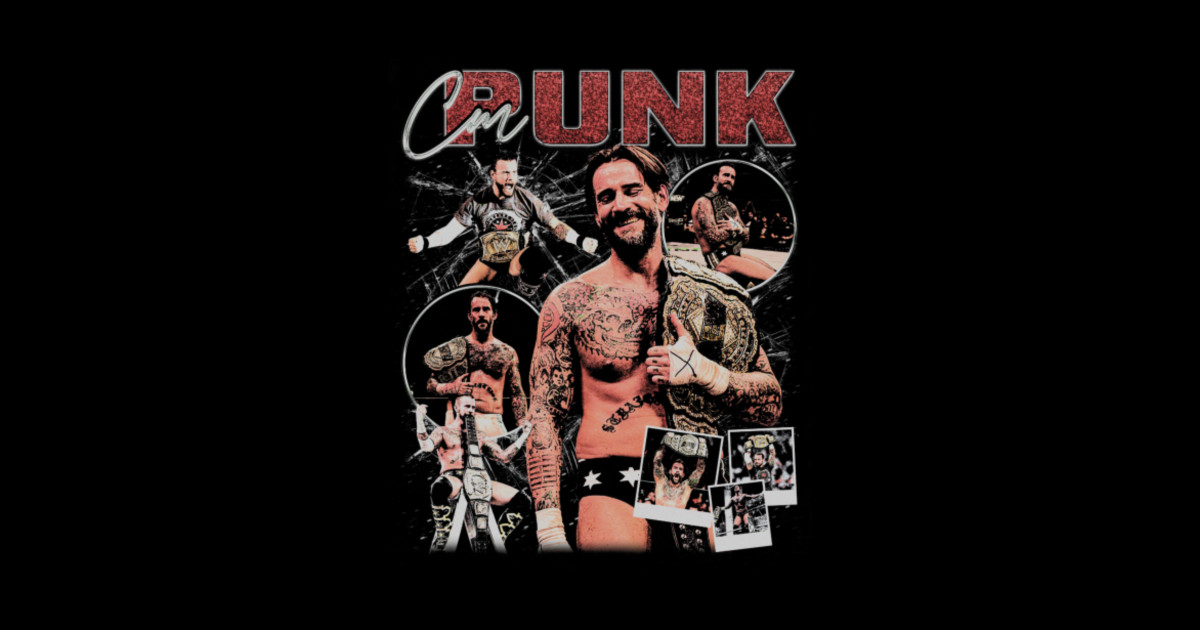 CM Punk Vintage Bootleg #ST Studios - Cm Punk - Sticker | TeePublic