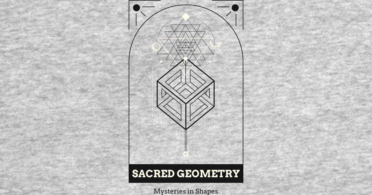 Scared Geometry Shapes Mystery - Sacred Geometry Symbols - T-Shirt ...