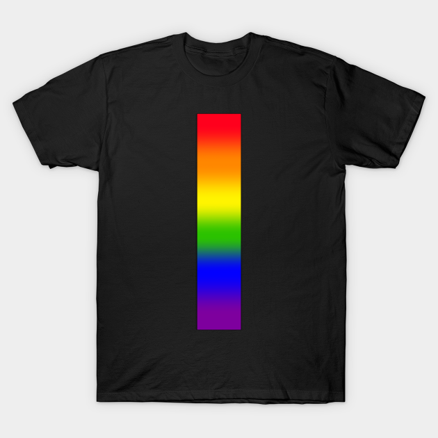 Rainbow Letter I - Rainbow - T-Shirt | TeePublic