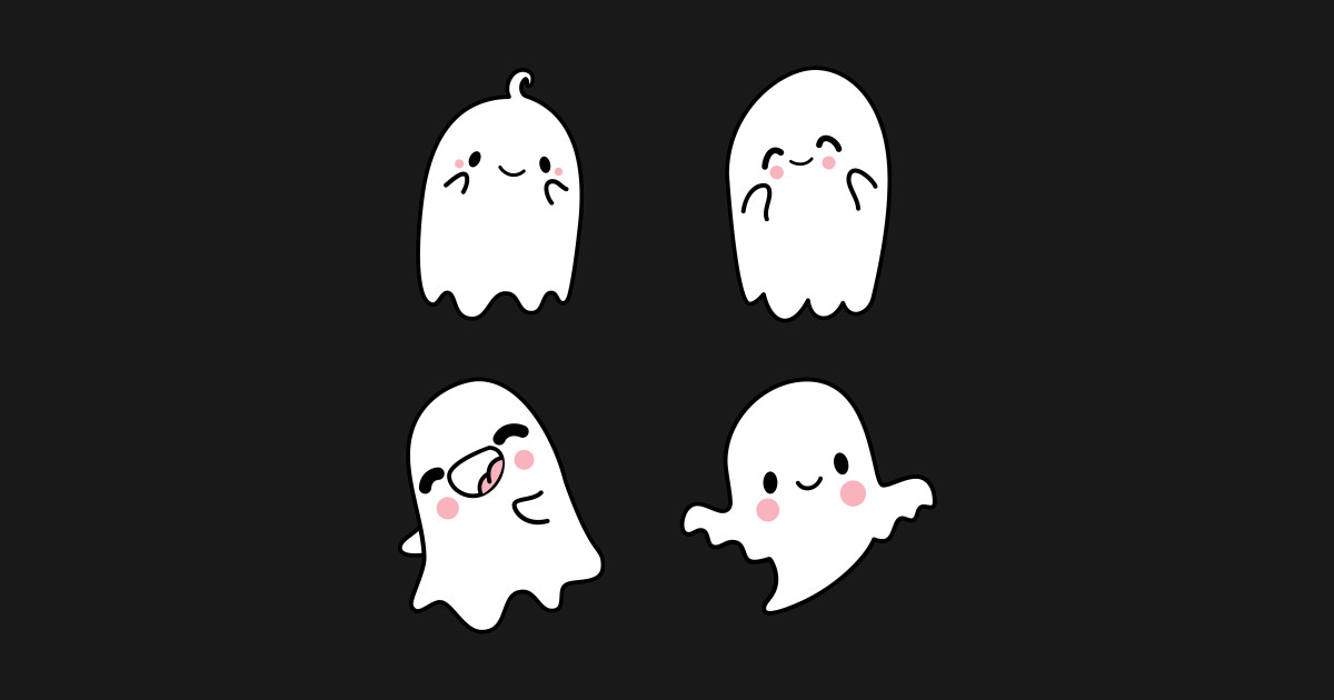 Cute Ghost Friends - Ghost - T-Shirt | TeePublic