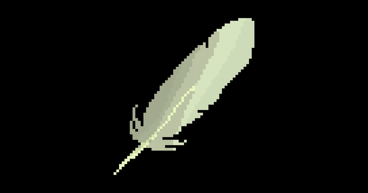 soft feather pixel art - Feather - Posters and Art Prints | TeePublic