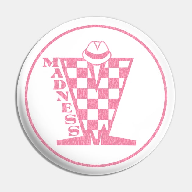 Madness Vintage Plastisol Texture Checkerboard Pink - Madness - Pin ...