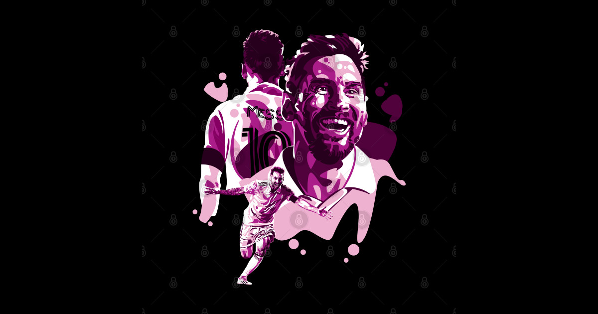 Lionel messi Pink - Messi - Sticker | TeePublic