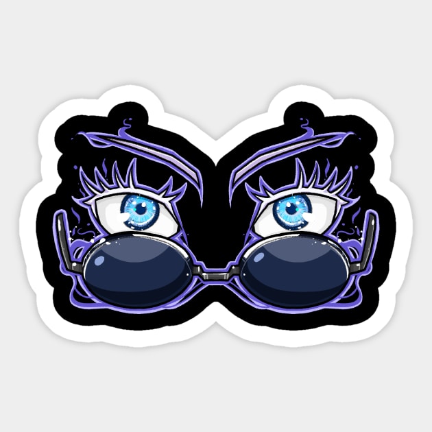 Gojo Eyes - Jujutsu Kaisen - Sticker | TeePublic