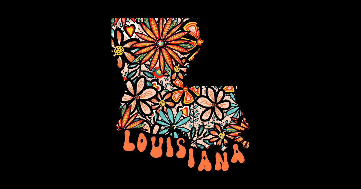 Louisiana State Design | Artist Designed Illustration Featuring ...