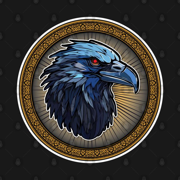 Menacing Raven At Midnight - Raven - T-Shirt | TeePublic