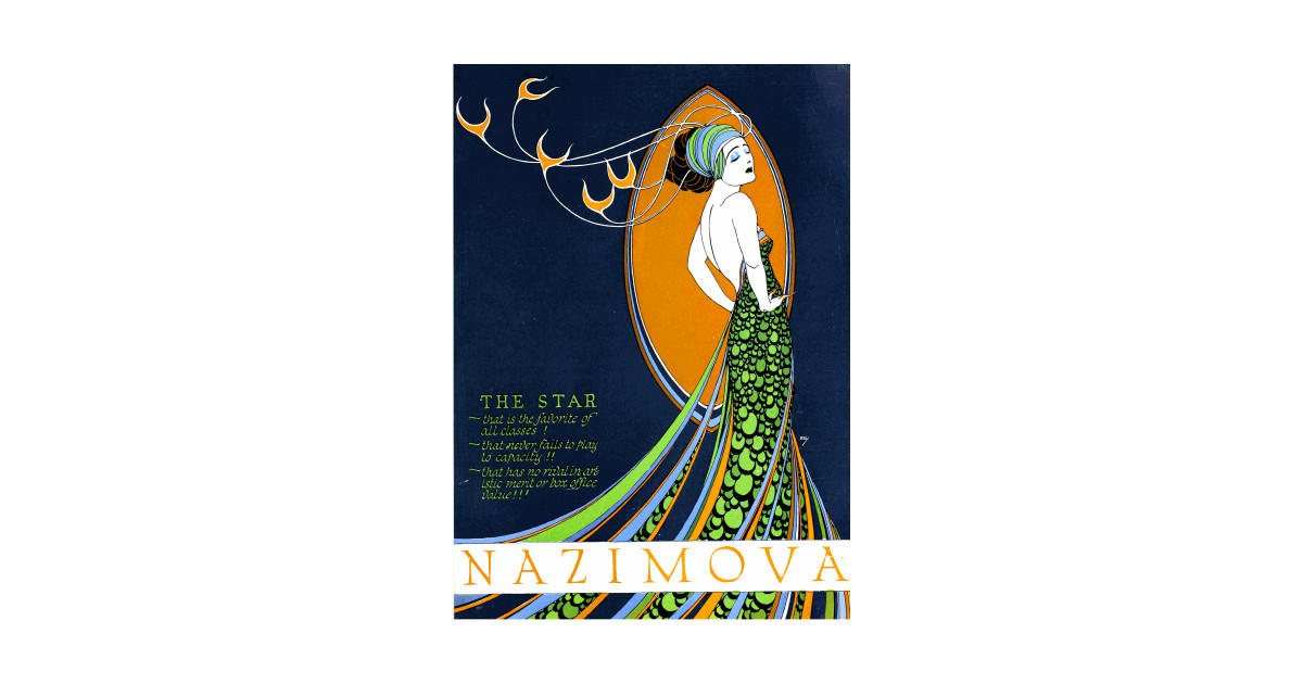 Alla Nazimova in Madame Peacock - Vintage Silent Film Poster Art ...