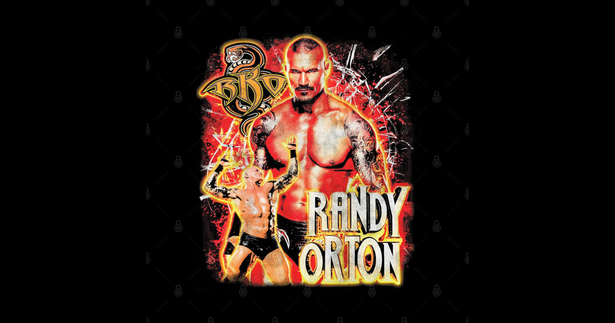 Randy Orton Retro Bootleg - Randy Orton - Sticker | TeePublic