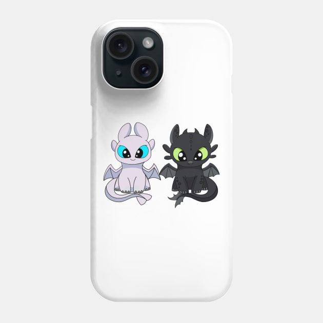 Baby dragon toothless & light furry, Httyd fanart, cartoon dragon ...