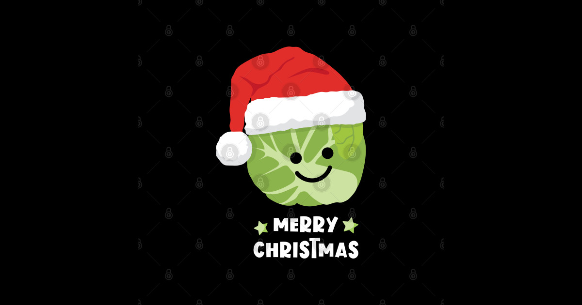 Merry Christmas Brussels Sprout - Sprouts - T-Shirt | TeePublic