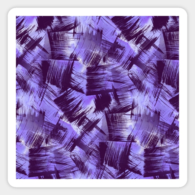 Purple Paint Strokes - Purple - Sticker | TeePublic