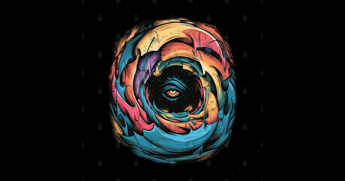 MAGIC EYE - Magic Eye - Sticker | TeePublic