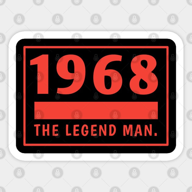 1968 birthday - 1968 Birthday - Sticker | TeePublic