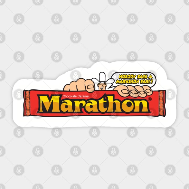 Marathon Bar - Candy - Marathon - Sticker | TeePublic