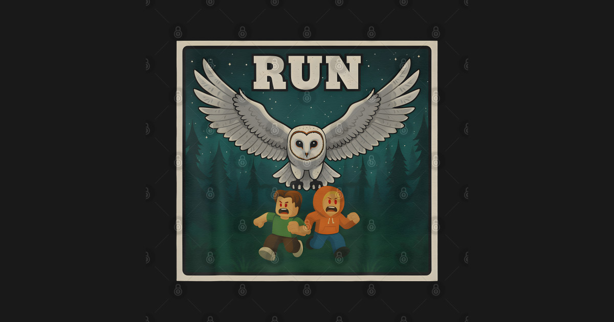 Run - 99 Nights Halloween Gamer Owl In The Forest - Halloween Gamer Owl ...