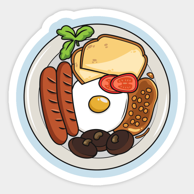 English breakfast cartoon illustration - English Breakfast Cartoon ...