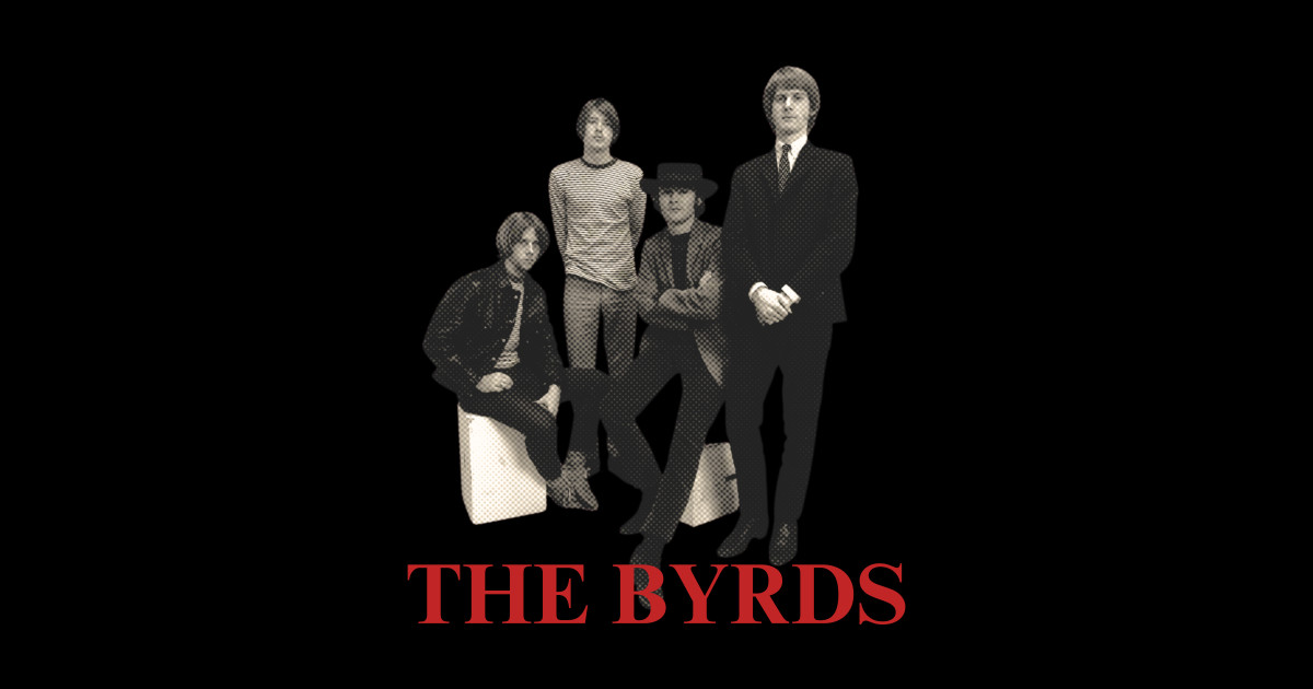 The Byrds / Vintage Style Retro Fan Art - The Byrds - Sticker | TeePublic