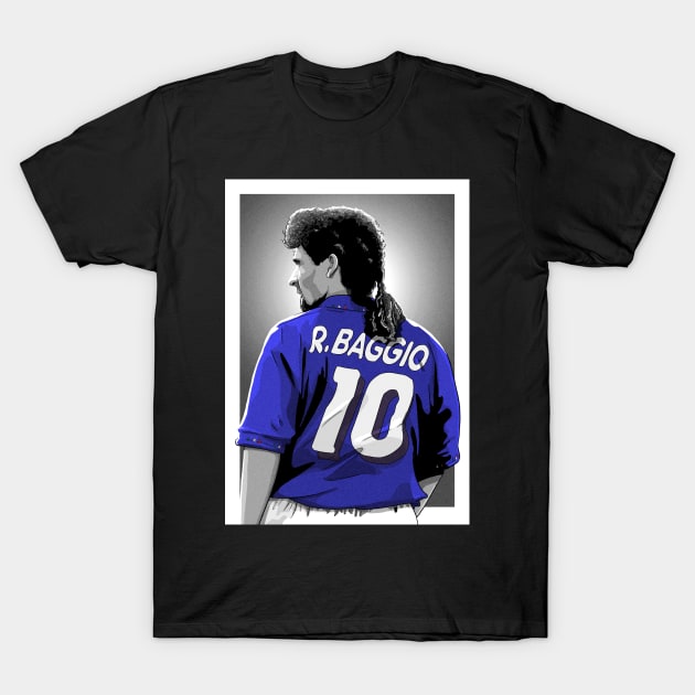 Roberto Baggio - Italy Azzurri Football Artwork - Roberto Baggio - T ...