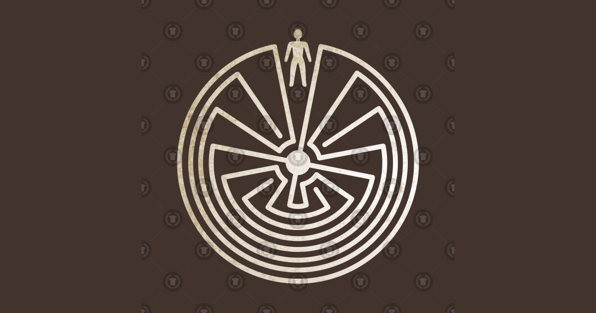 Native American Symbol - Man In The Maze - Vintage - Man In The Maze ...