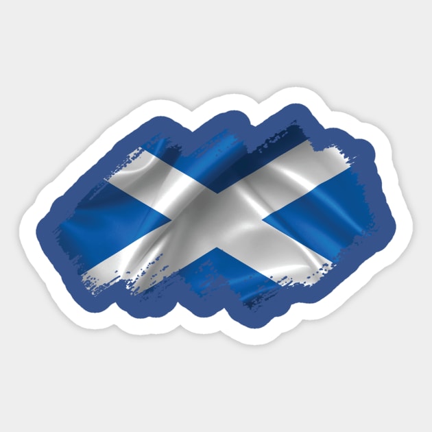 Flag of Scotland - Scottish Flag - Sticker | TeePublic