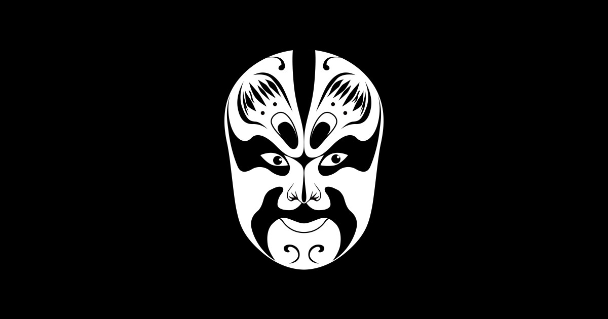 Peking Opera Mask - Peking Opera Mask - Sticker | TeePublic