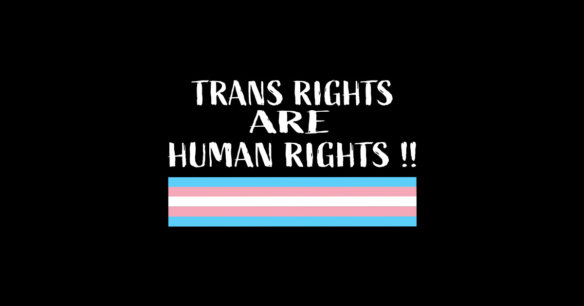 Trans Rights Are Human Rights - Trans Flag - Transgender - Magnet ...