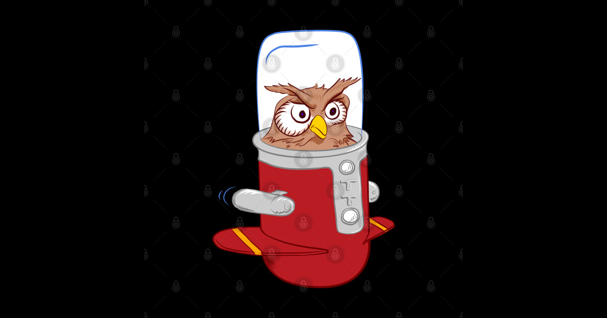 Space Owl Otto - Cute Stuff - Sticker | TeePublic