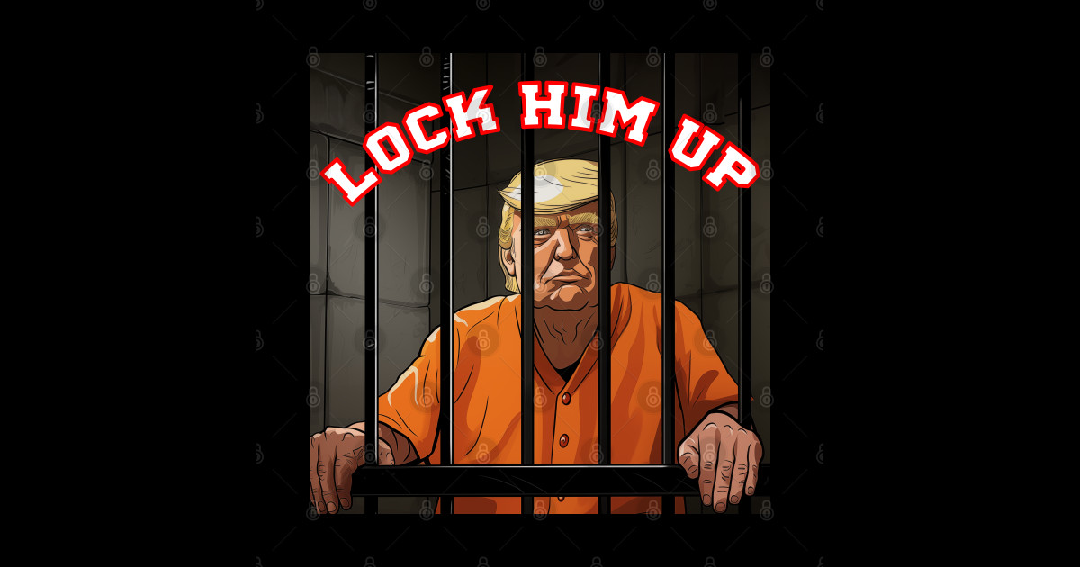 Trump Lock Him Up - Trump Lock Him Up - Sticker | TeePublic