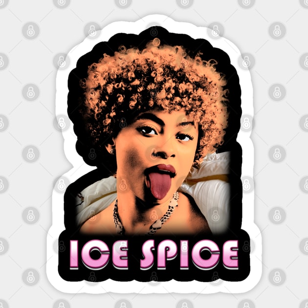 Ice spice vintage bootleg design - Hiphop Clothing - Sticker | TeePublic