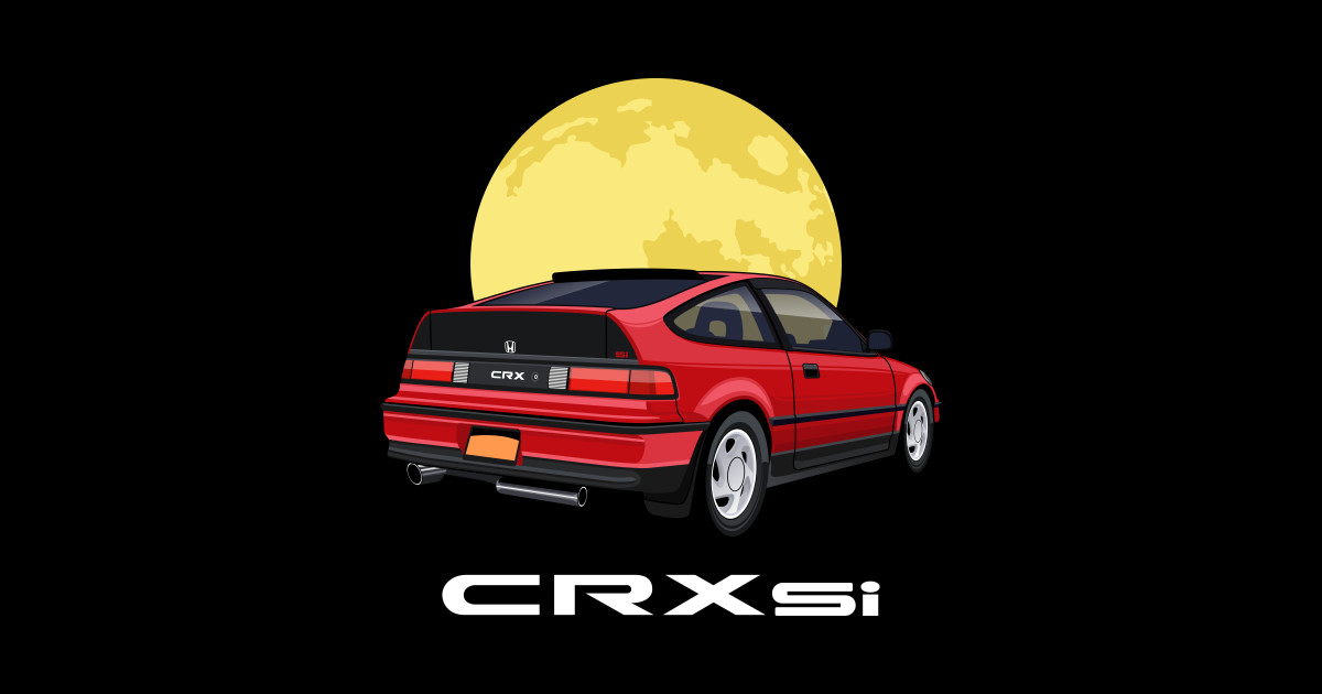 CRX SI Classic Car - Crx - Sticker | TeePublic