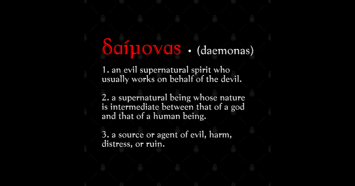 Demon Word Definition - Demon - Sticker | TeePublic