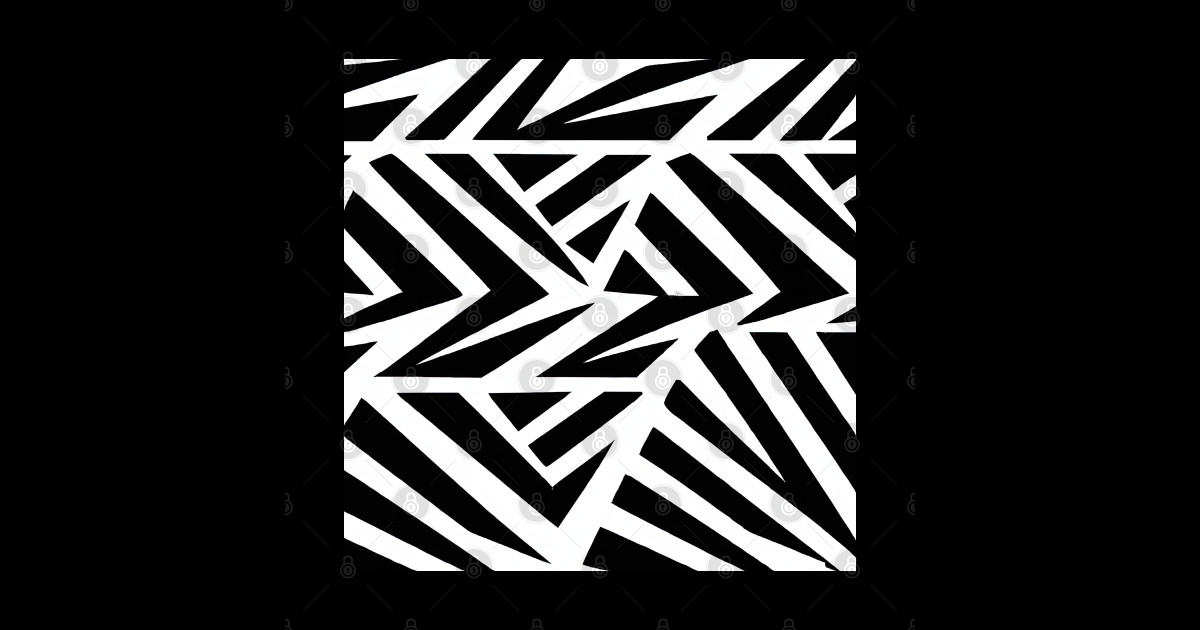 Triangular Contrast - Geometry - Sticker | TeePublic