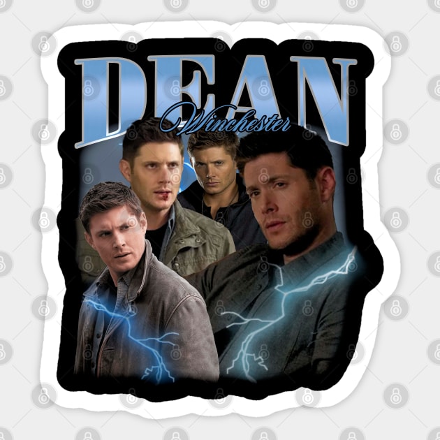 Dean Winchester Retro Collage - Dean Winchester - Sticker | TeePublic