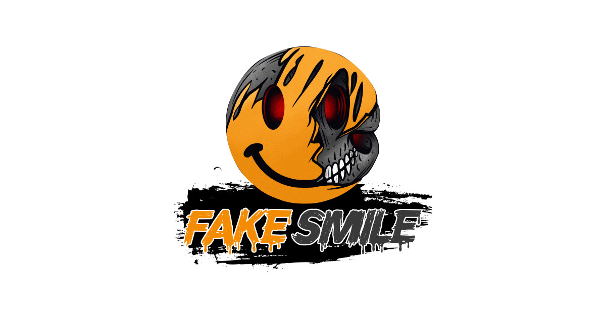Emoticon Skull Fake Smile - Emoticons - T-Shirt | TeePublic
