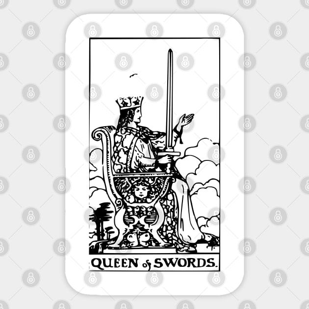 queen of swords - Queen - Sticker | TeePublic