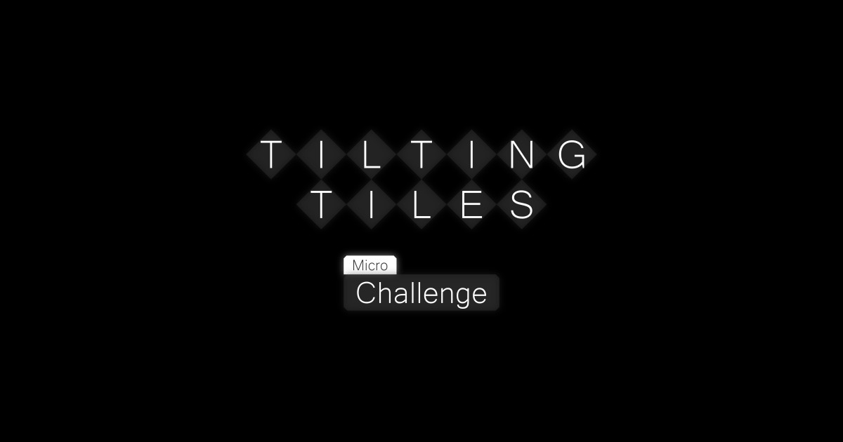Tilting Tiles Micro Challenge Logo Tee - Tiles - Sticker | TeePublic