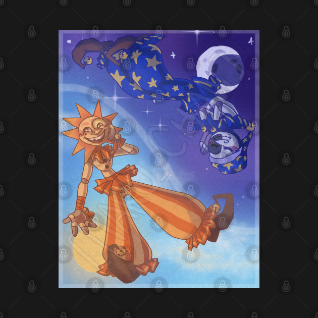 SunnyDrop and MoonDrop cartoony version - Five Nights At Freddys - T ...