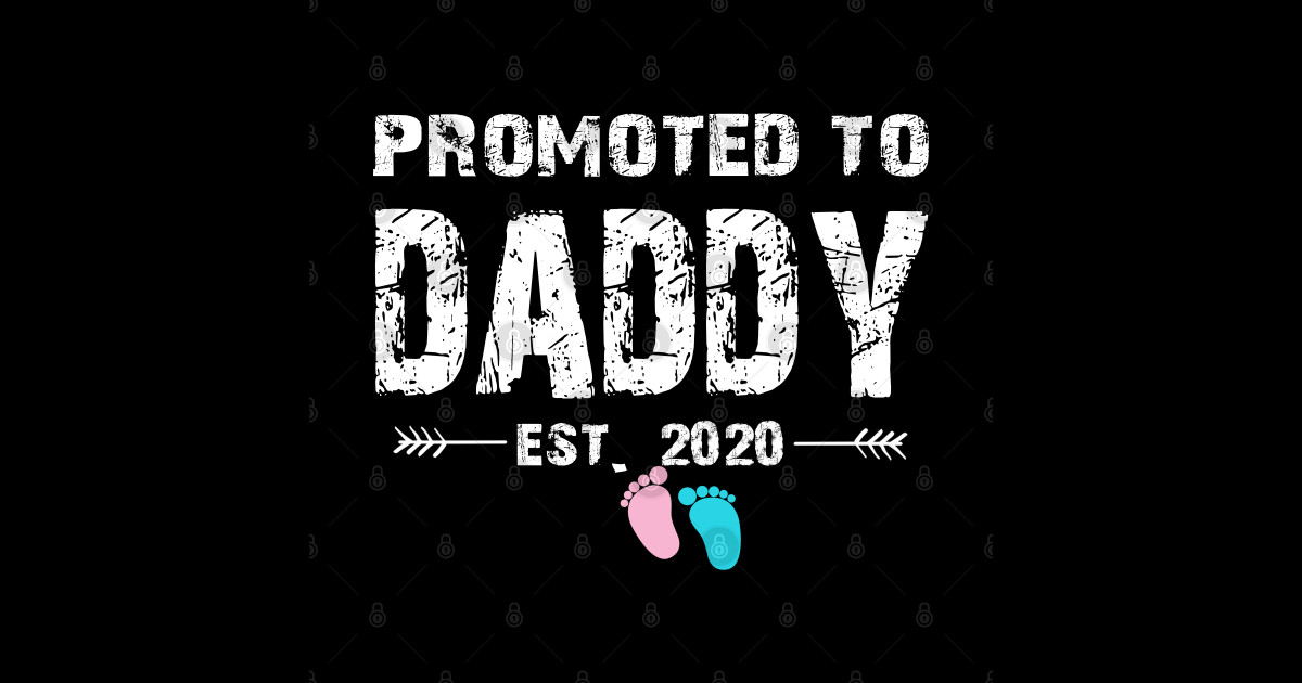 Promoted To Daddy Est. 2020 Funny Father's Day Gifts - First Time Daddy ...