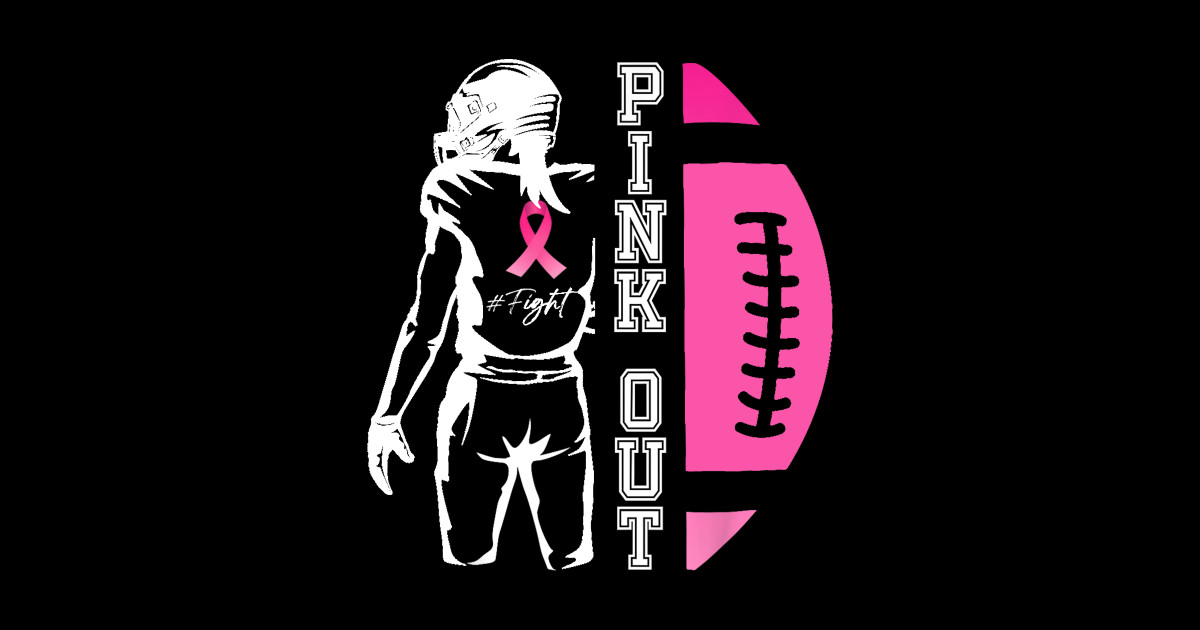 Pink Out Football Team Breast Cancer Awareness - Pink Out Football Team ...