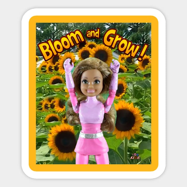 Bloom and Grow with Pami - Sunflowers - Sticker | TeePublic