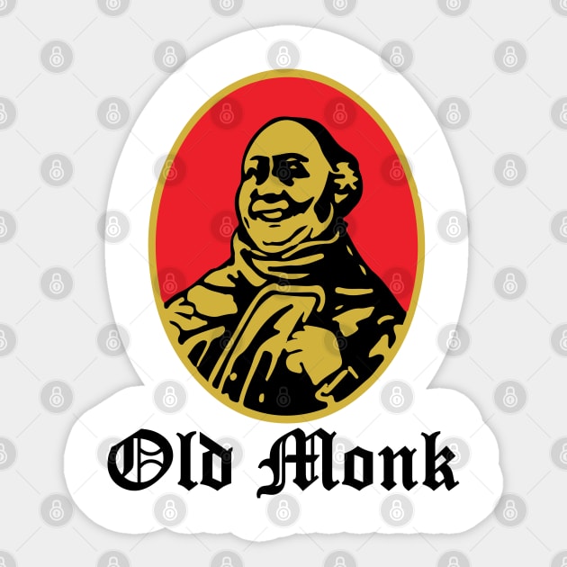 Old Monk Vintage Indian Rum - India - Sticker | TeePublic