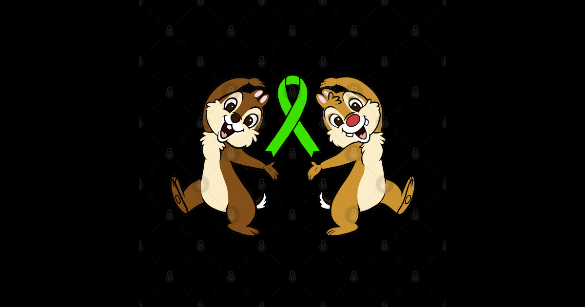 Chipmunk Awareness Ribbon (Green) - Chipmunks - Sticker | TeePublic