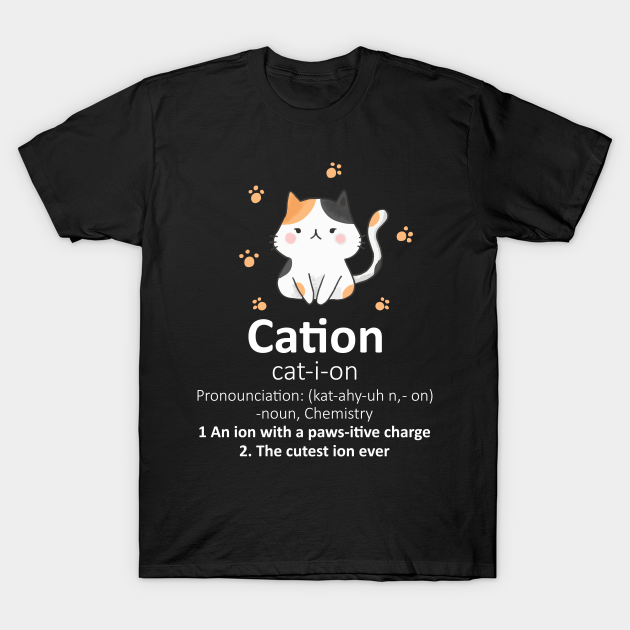 Cute Science Cat Cation Chemistry Pawsitive Element - Cute Science Cat ...