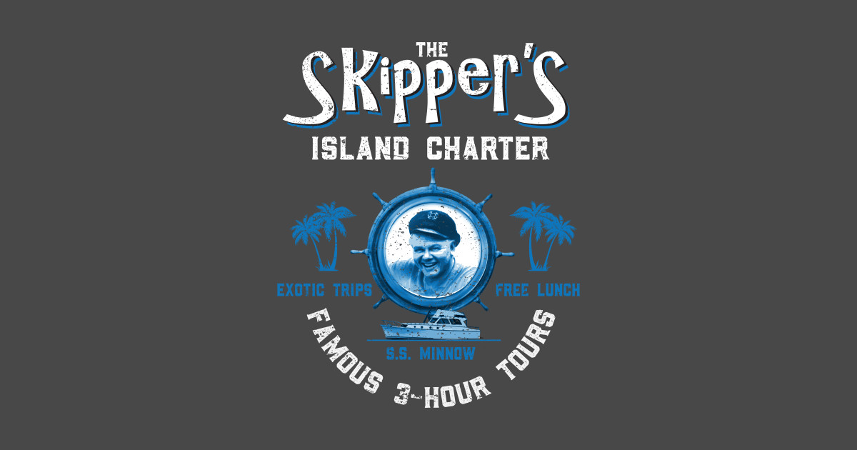 The Skipper's Three Hour Tour - Gilligans Island - T-Shirt | TeePublic