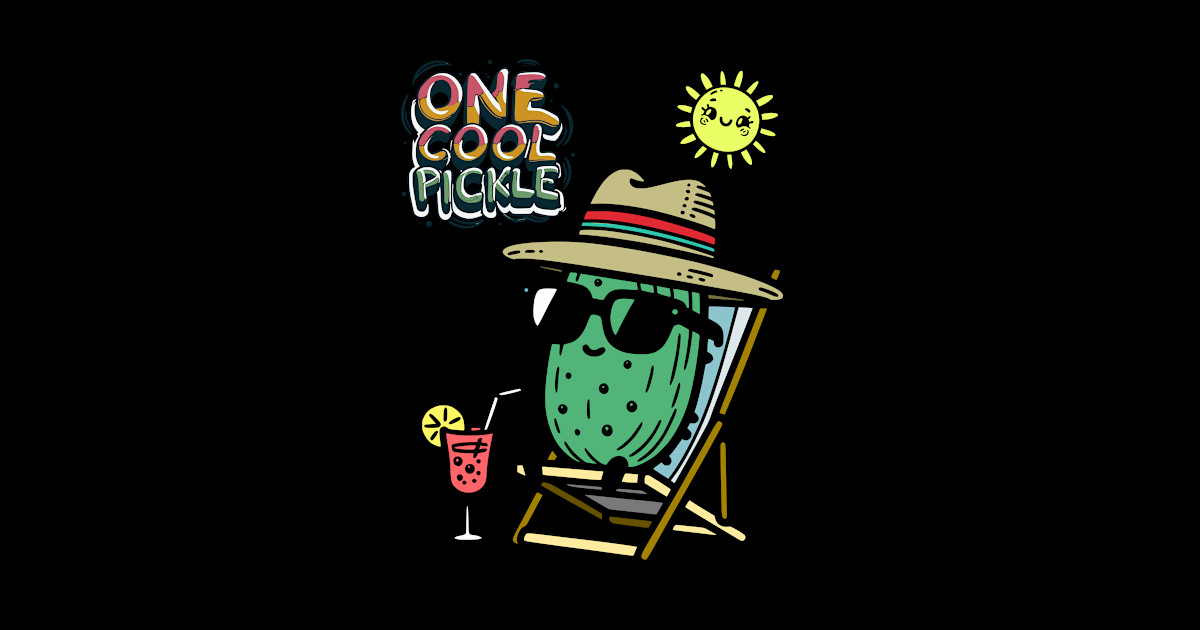 One Cool Pickle - Pickle - Sticker | TeePublic